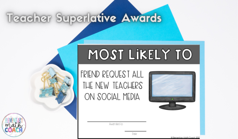 Teacher Superlatives Awards – End the Year with a Bang! – Beth Segner