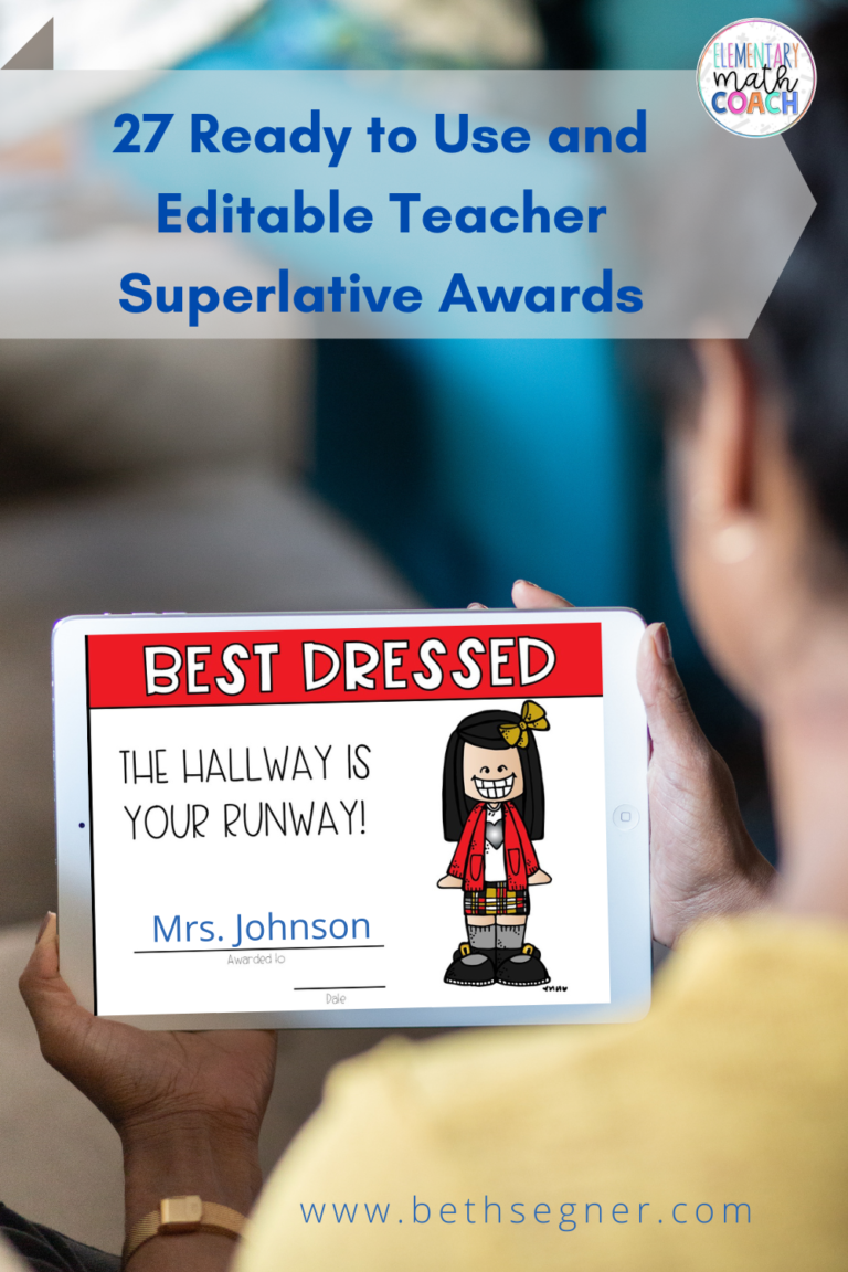 Teacher Superlatives Awards – End the Year with a Bang! – Beth Segner